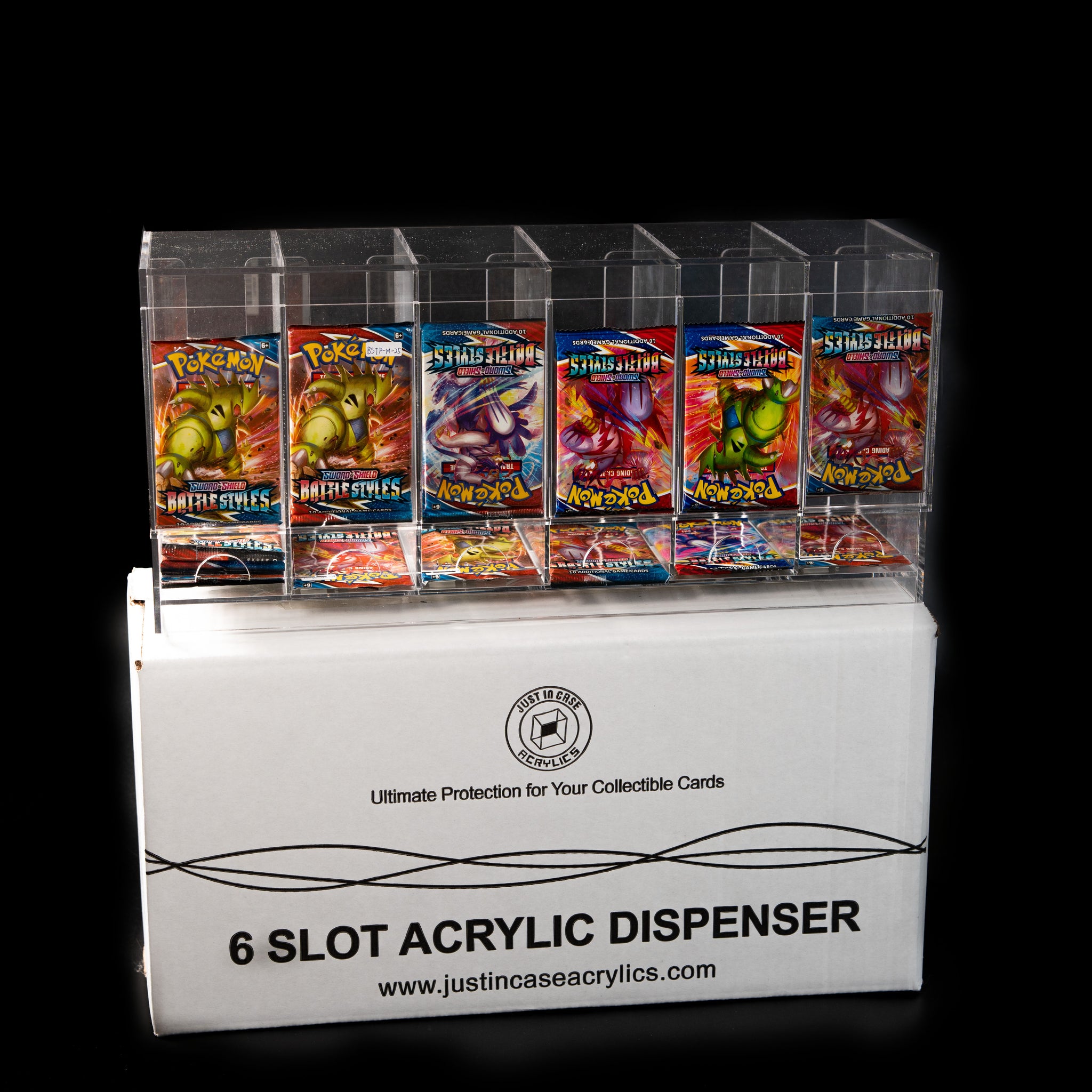 6 Slot Acrylic Pokemon Booster Pack Dispenser